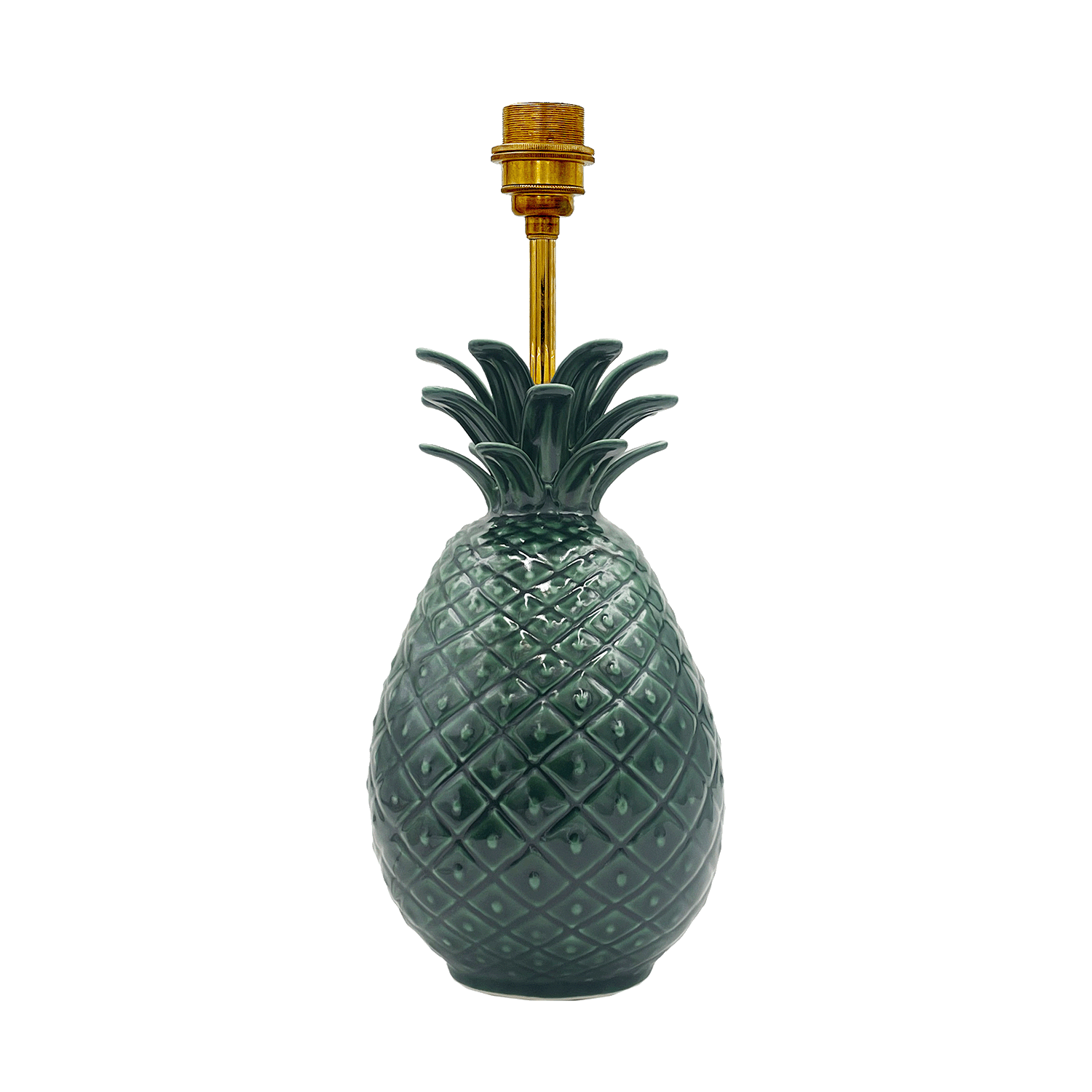 Small Emerald Green Pineapple Lamp | Villa Bologna Pottery