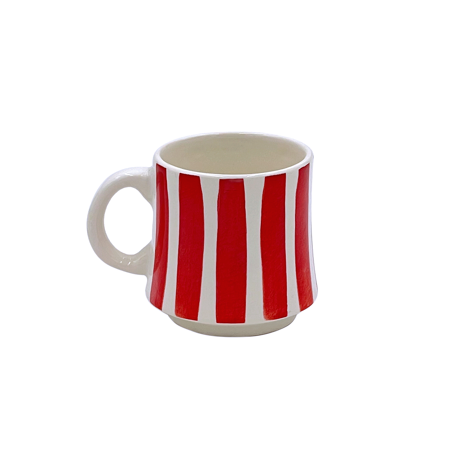 Small Red Stripes Mug | Villa Bologna Pottery