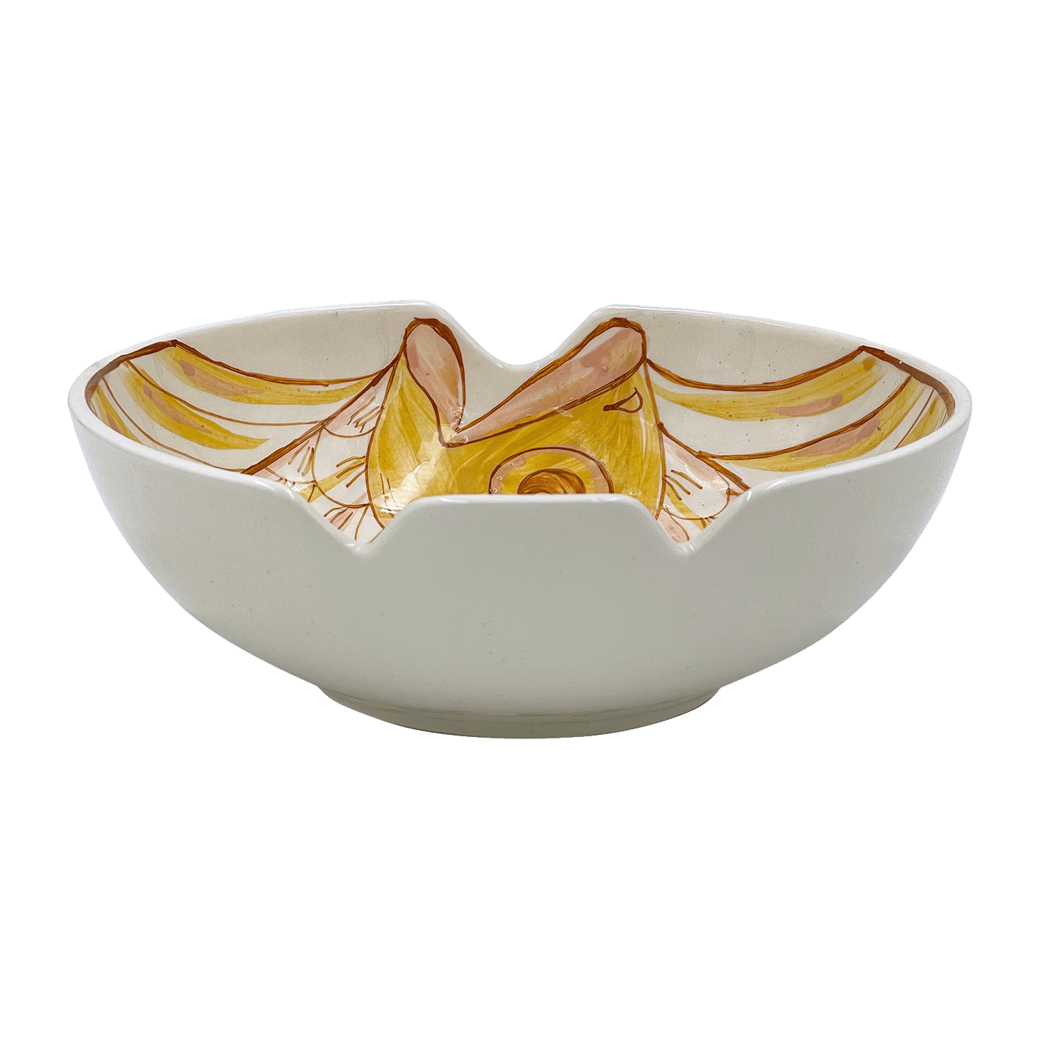 Large Pink Romina Fish Bowl | Villa Bologna Pottery